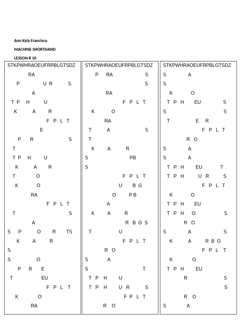 MACHINE-SHORTHAND-FORMAT-PROJECT-TRANSCRIPTION | PDF