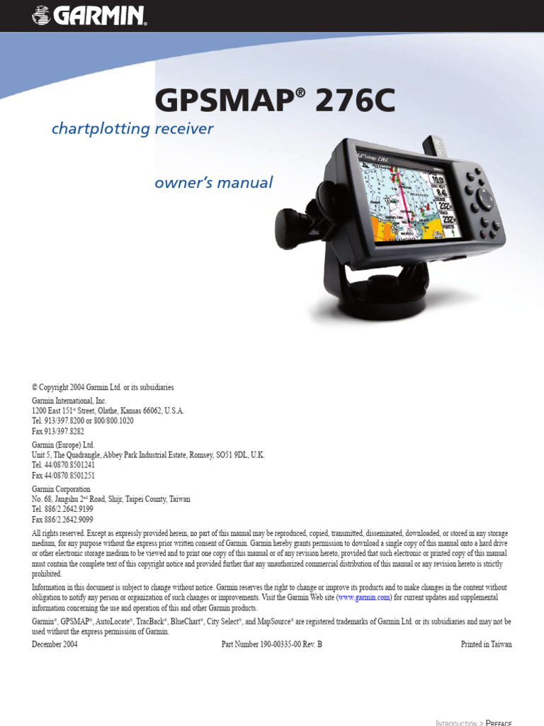 Garmin Gpsmap - 276c | PDF | Global Positioning System | Electrical ...