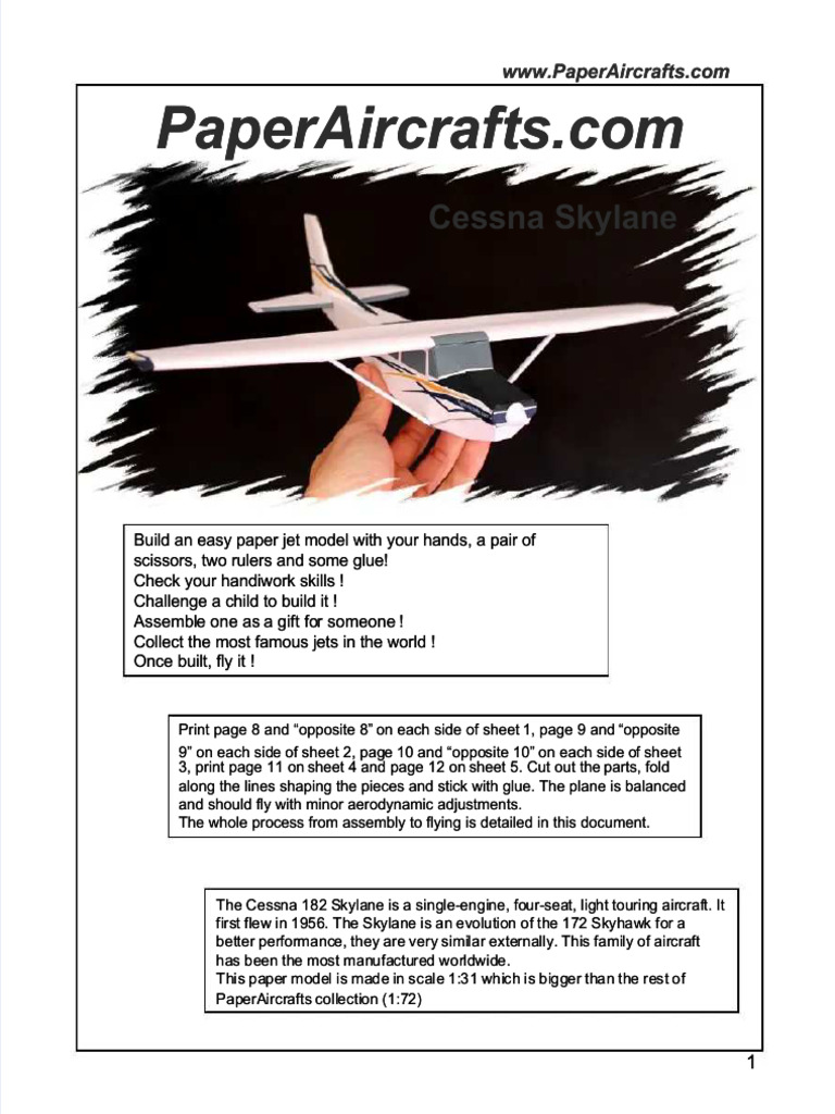 Cessna Paper Aircrafts | PDF