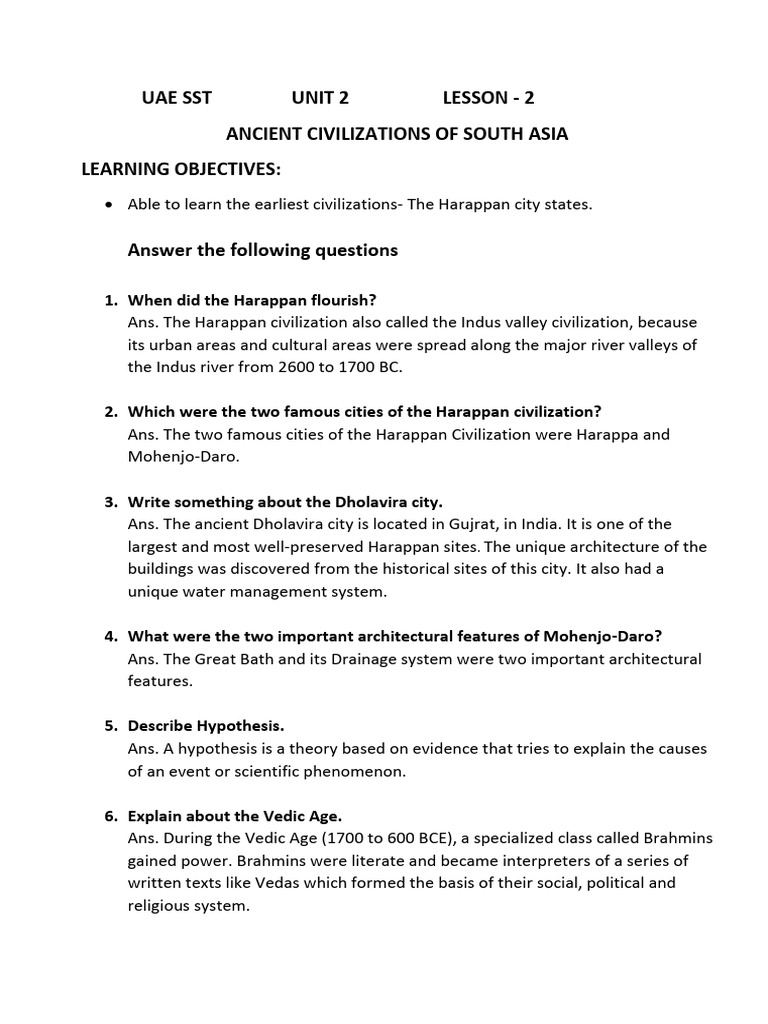 UAE SST- UNIT - 2 - LESSON- 2 GRADE-7 NOTES | PDF