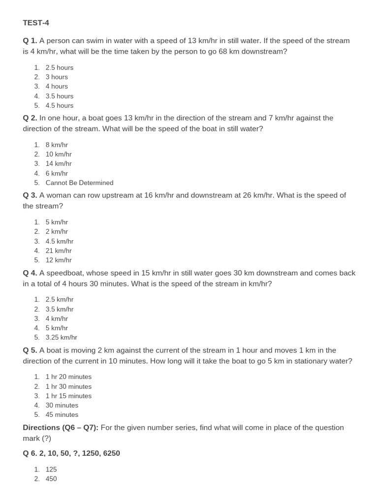 QUESTION PAPER | PDF | Speed
