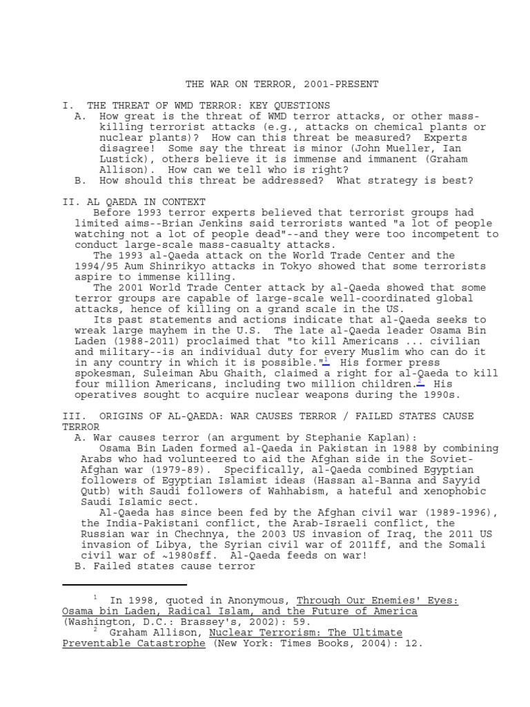 Al-Qaeda's Evolution and Terror Threats | PDF | Al Qaeda | World Politics
