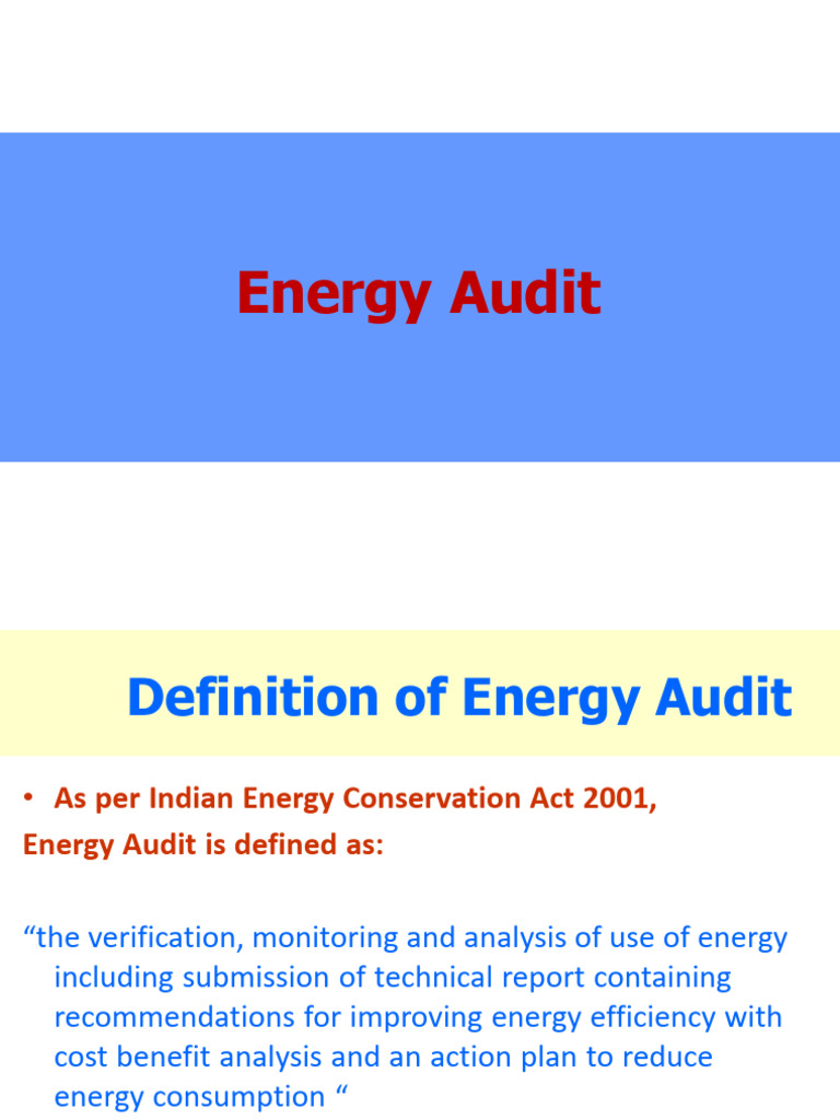 Energy Audit | PDF