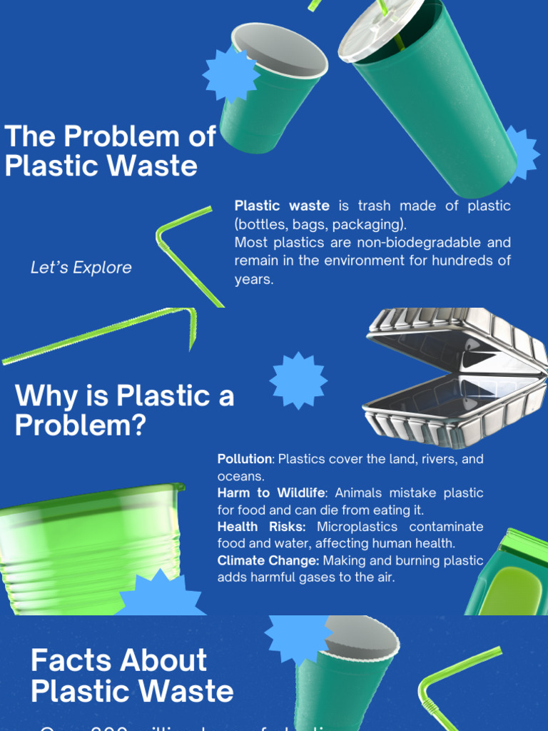 Blue Modern Plastic Waste Presentation | PDF