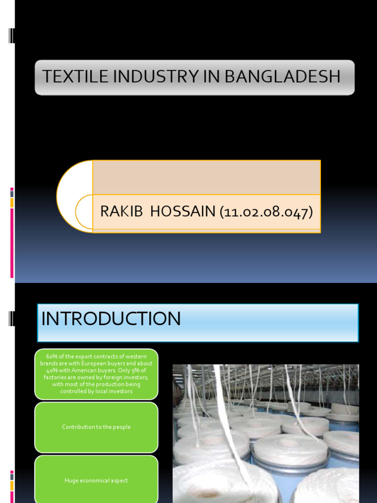 Bangladesh Textile Industry Overview | PDF