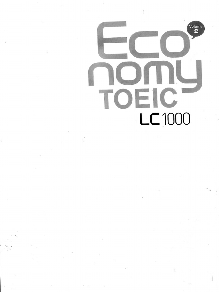 Toeic Economy Lc 1000 Vol 2 | PDF