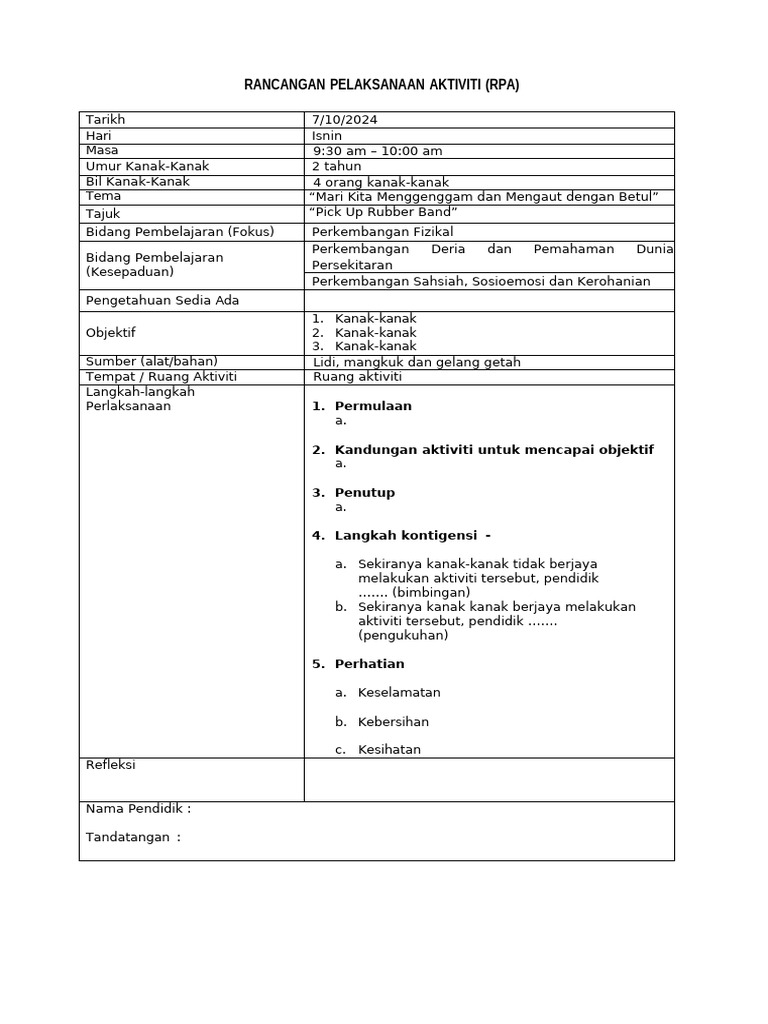 RPA Template | PDF