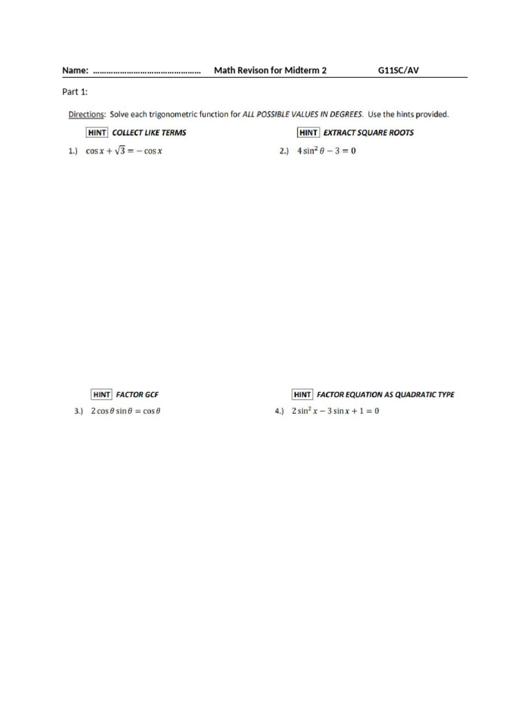 Revision Midterm2 | PDF