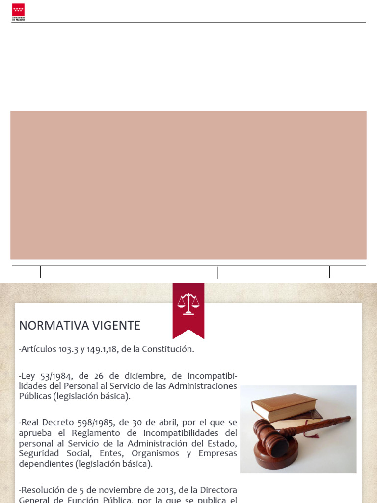 Parte 2 - 5. Incompatibilidades | PDF | Maestros | Gobierno