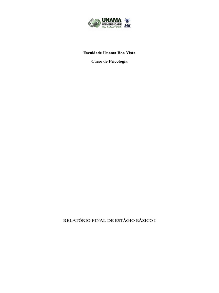 Modelo Relatório Final.pdf | PDF | Comportamento | Science