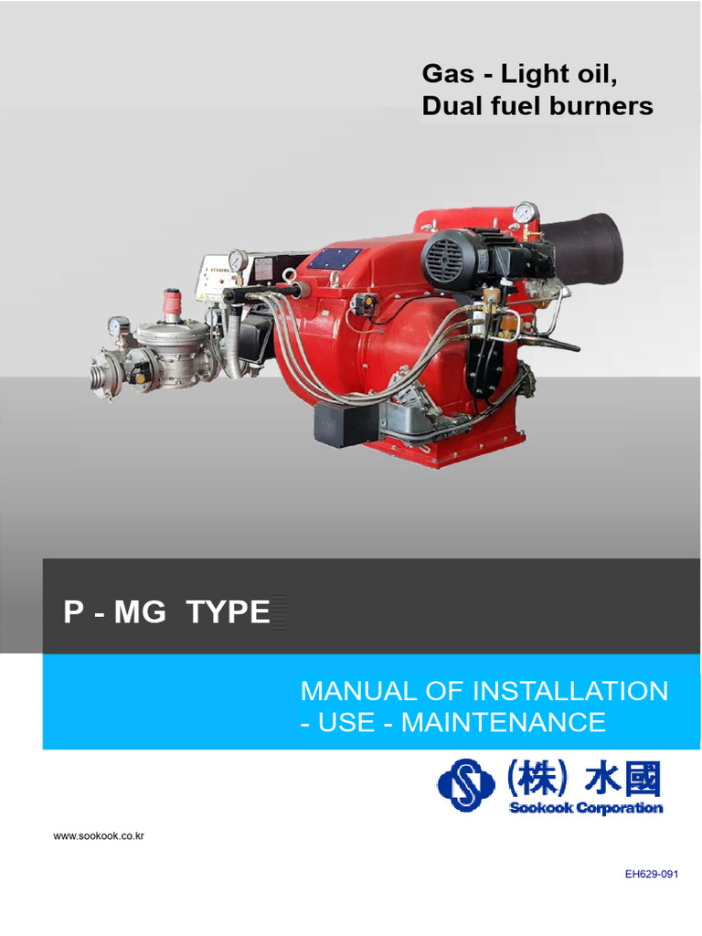 Burner Installation and Maintenance Manual | PDF | Pump | Valve