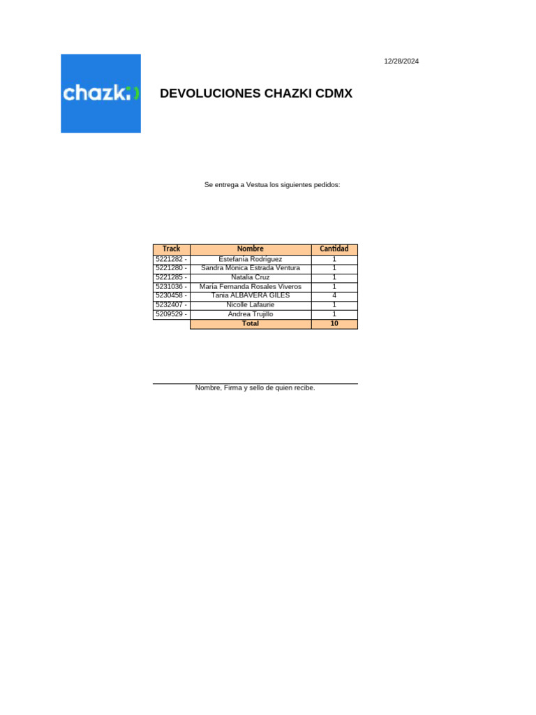 Acuse Devo Vestua-18 | PDF