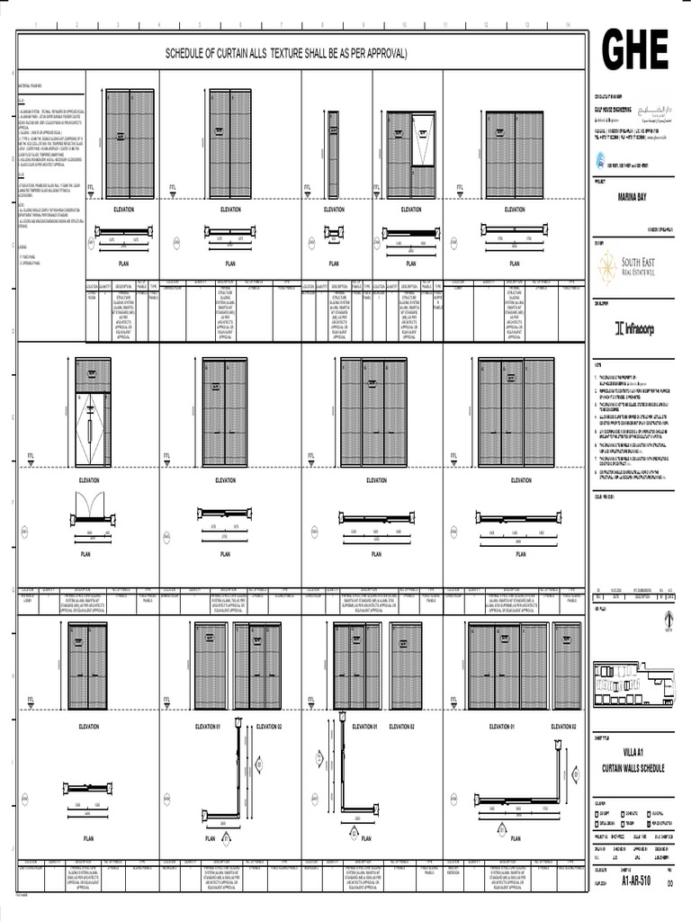 Curtain Walls Schedule and Specifications | PDF | Architectural Design ...
