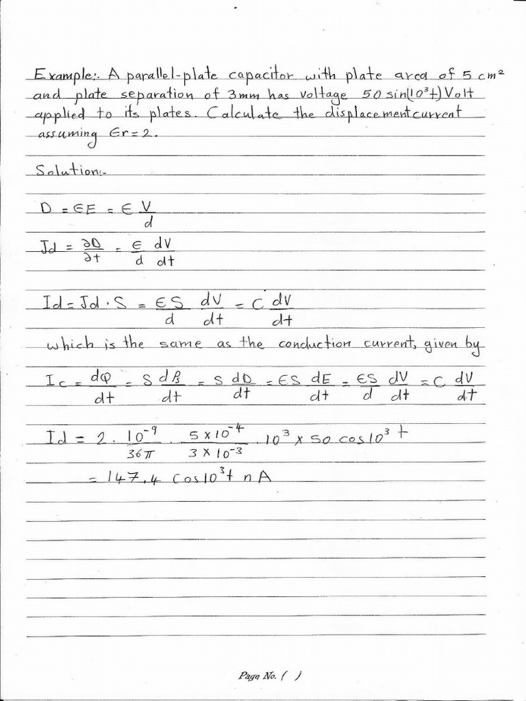 153-165 Maxwell Equations Example and Phasor (1) | PDF