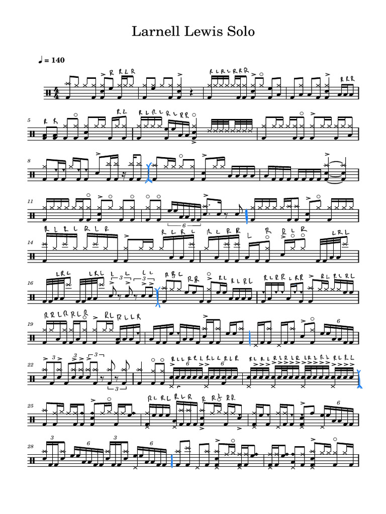 Larnell Lewis Solo 2 | PDF