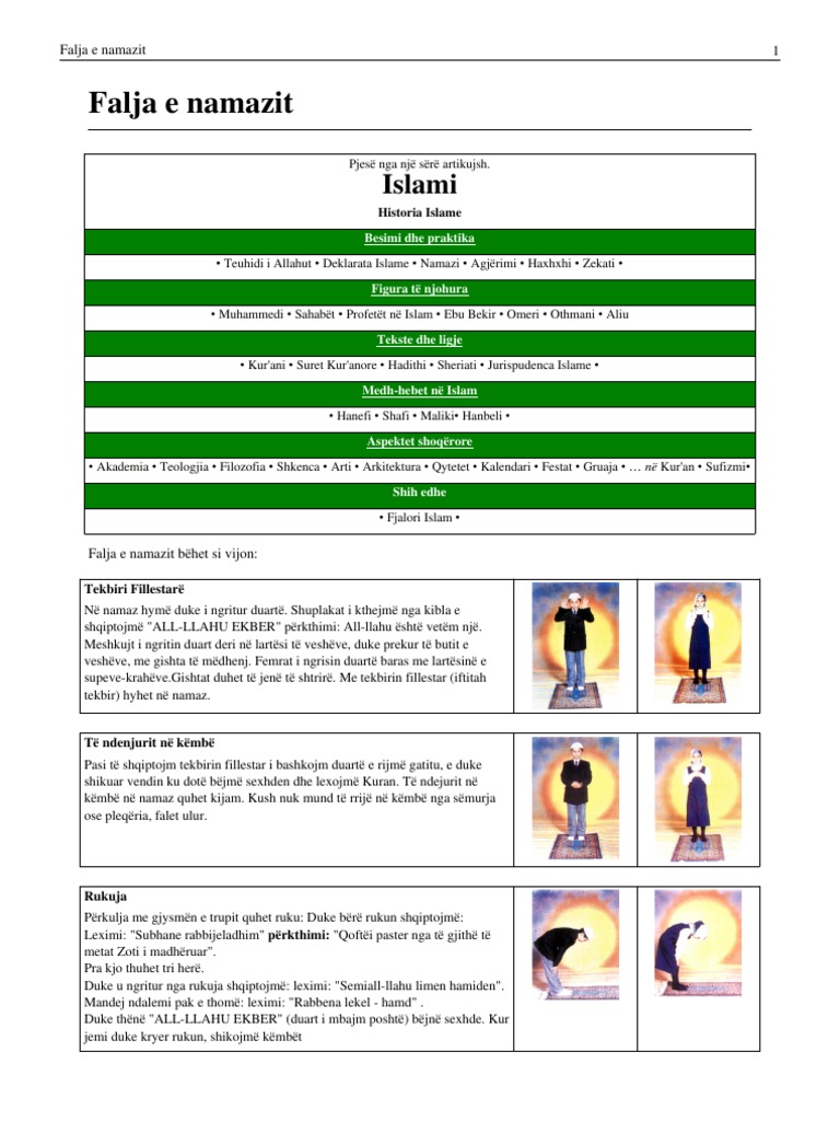 Falja e Namazit | PDF