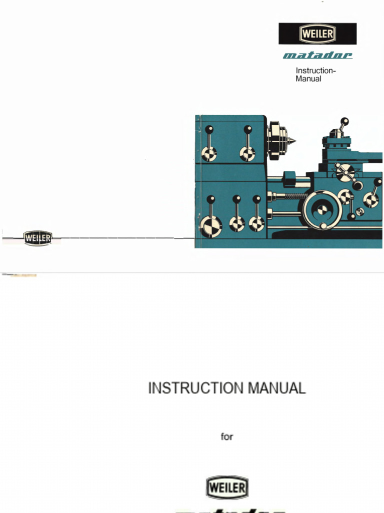 Weiler Matador User Manual | PDF | Switch | Screw