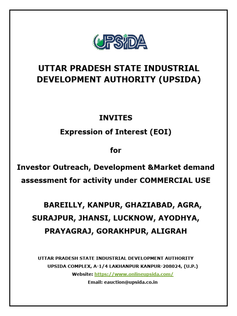 Expression of Interest For Commercial Architecture Services | PDF ...