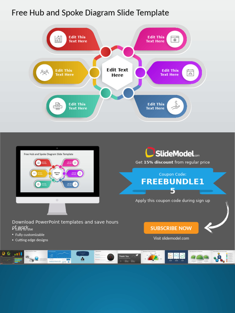 FF0496 01 Free Hub and Spoke Diagram Powerpoint Template 16x9 1 | PDF