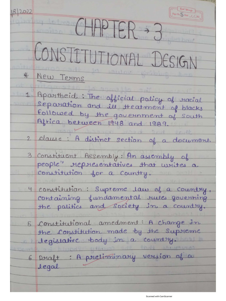 CH - 2 Constitutional Design | PDF