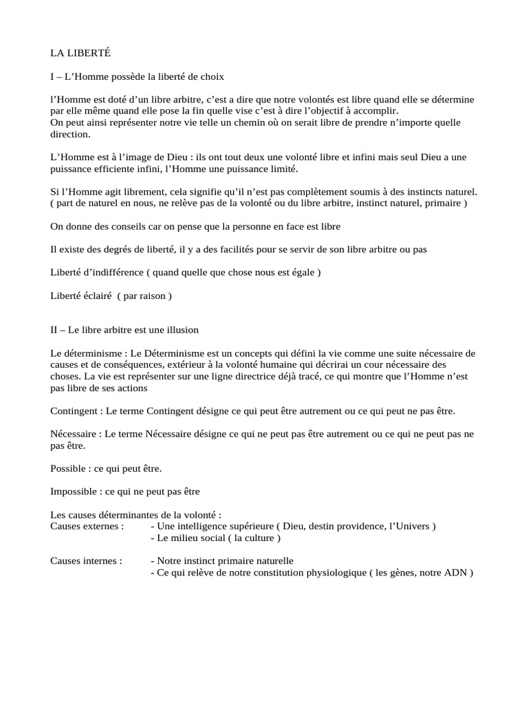 Liberté et Déterminisme en Philosophie | PDF | Utilitarisme | Bonheur