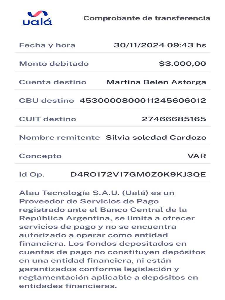 Comprobante de Transferencia-1 | PDF