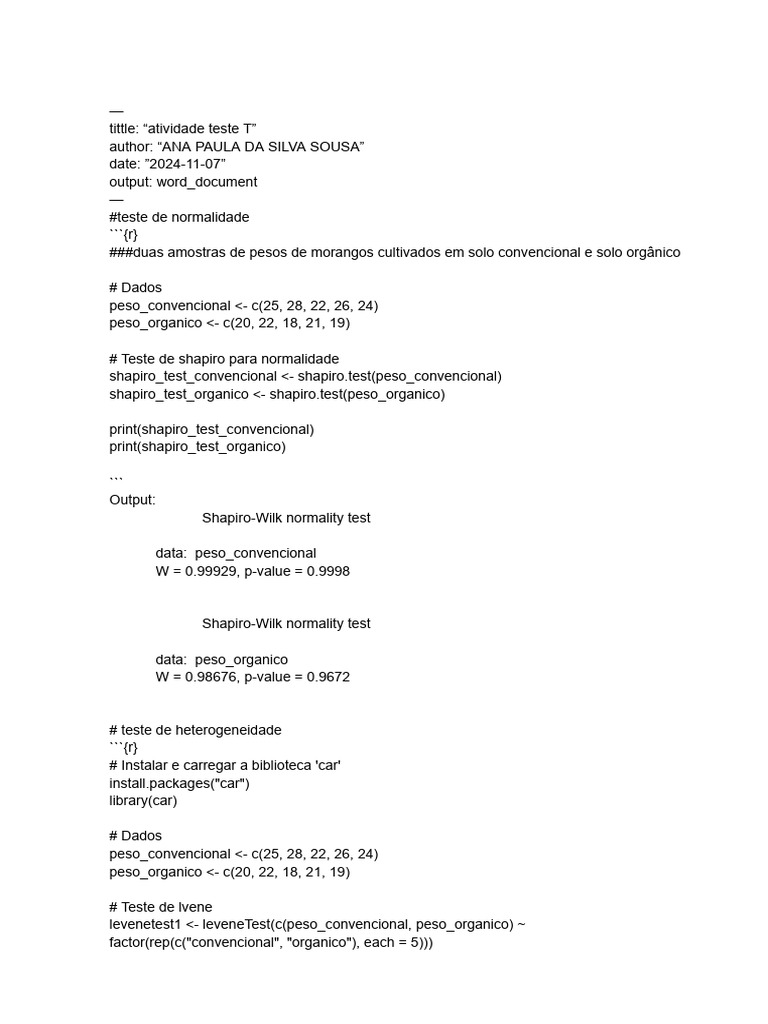 Atividade R Ana Paula-1 | PDF