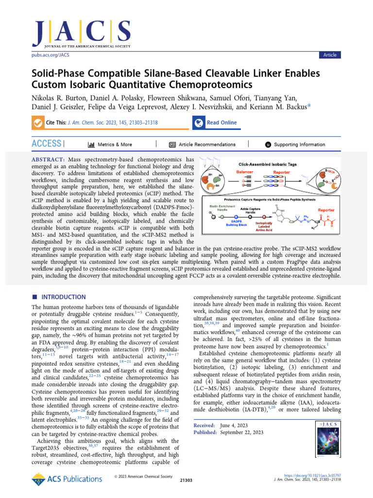 burton-et-al-2023-solid-phase-compatible-silane-based-cleavable-linker ...
