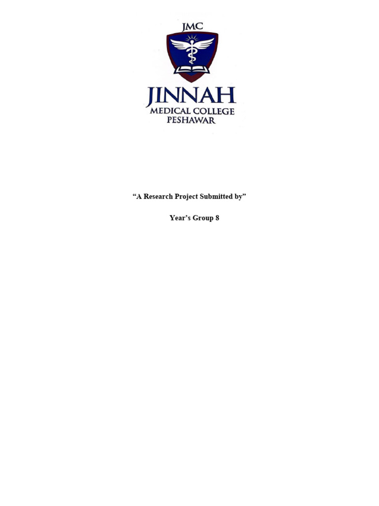 Group 8 Research Project-1 | PDF | Health Care | Patient
