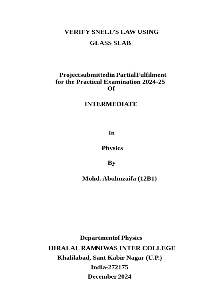 1. Cover Page Huzaifa | PDF