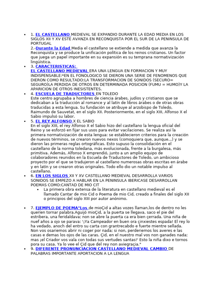 Castellano Medieval 2 | PDF | Lengua española