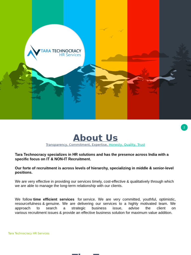 Company-Profile Tara Technocracy | PDF | Recruitment | Business