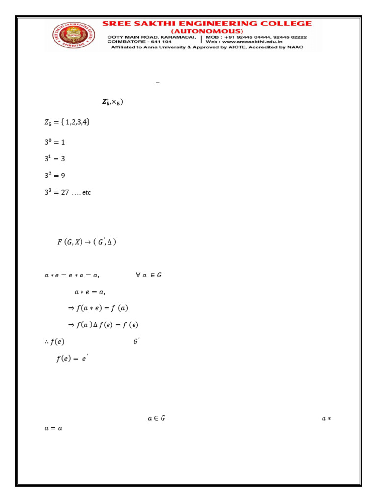 DM Unit 4 November 2024 PDF | PDF | Group (Mathematics) | Ring (Mathematics)