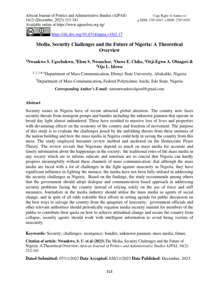 Ajol-File-Journals 677 Articles 260205 65671c41f3d64 | PDF | Nigeria