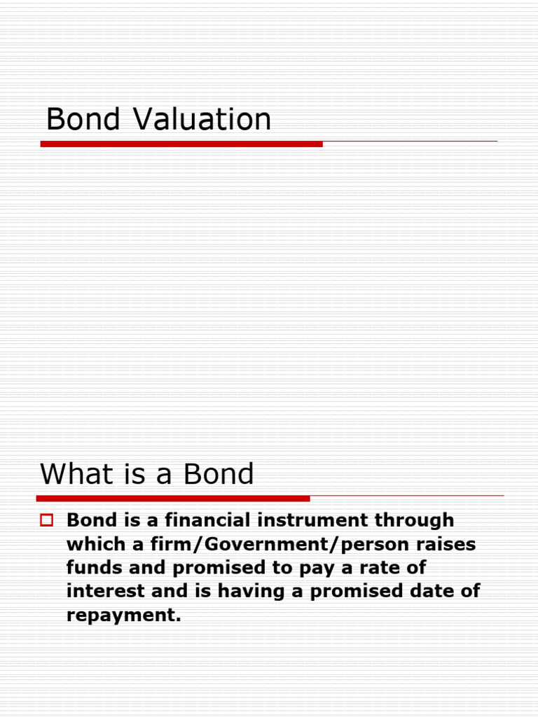 Bond Valuation | PDF | Bonds (Finance) | Yield (Finance)