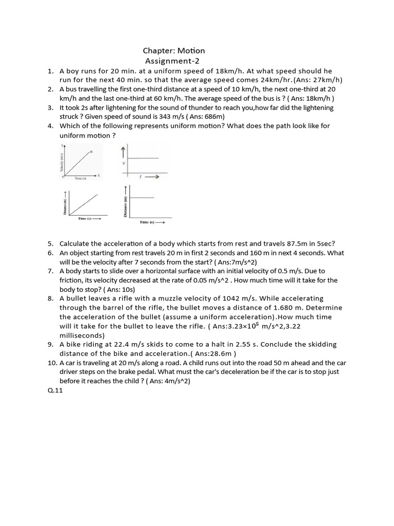 Motion Assignment 2 | PDF