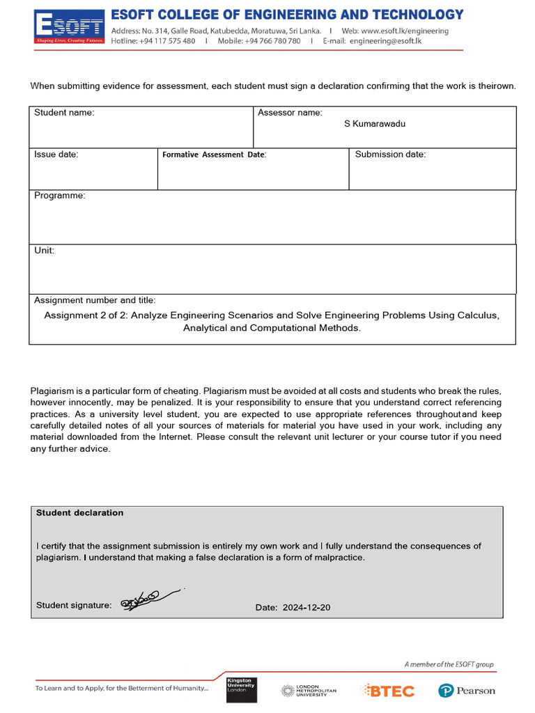 Unit 2 Assignment 2 of 2 | PDF | Engineering | Capacitor