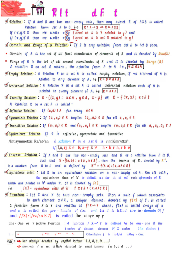 Class 12 All Cbse Chapter Formulas | PDF