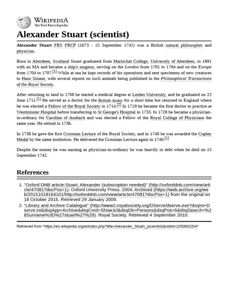 Alexander Stuart (Scientist) | PDF