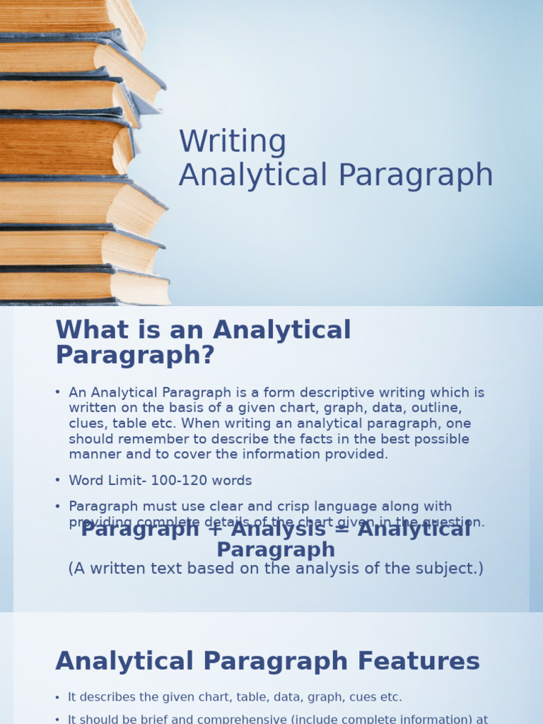 Analytical Paragraph | PDF | Chart | Data