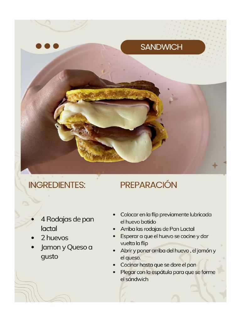 Recetario Sándwich | PDF