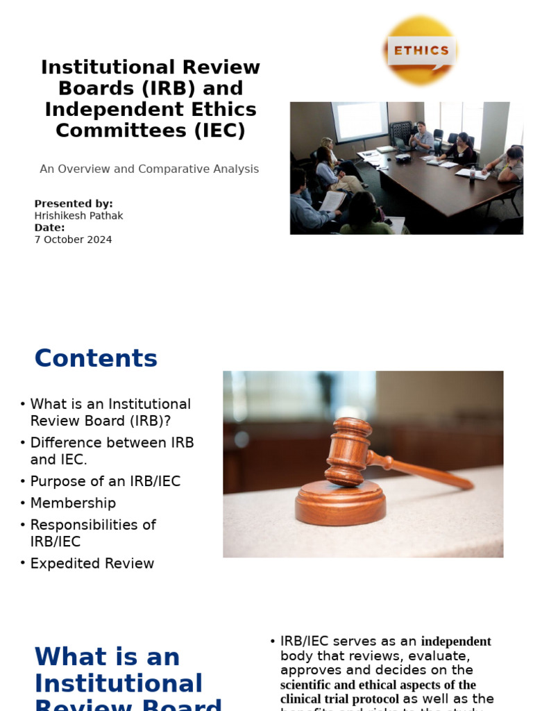 IRB:IEC | PDF | Institutional Review Board | Clinical Trial