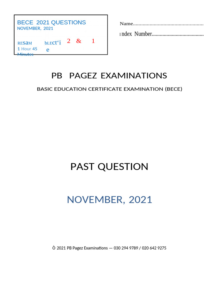 2021 Bece Rme | PDF | Prayer | God