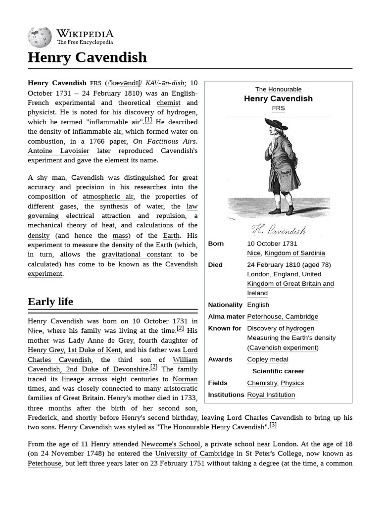 Henry_Cavendish | PDF