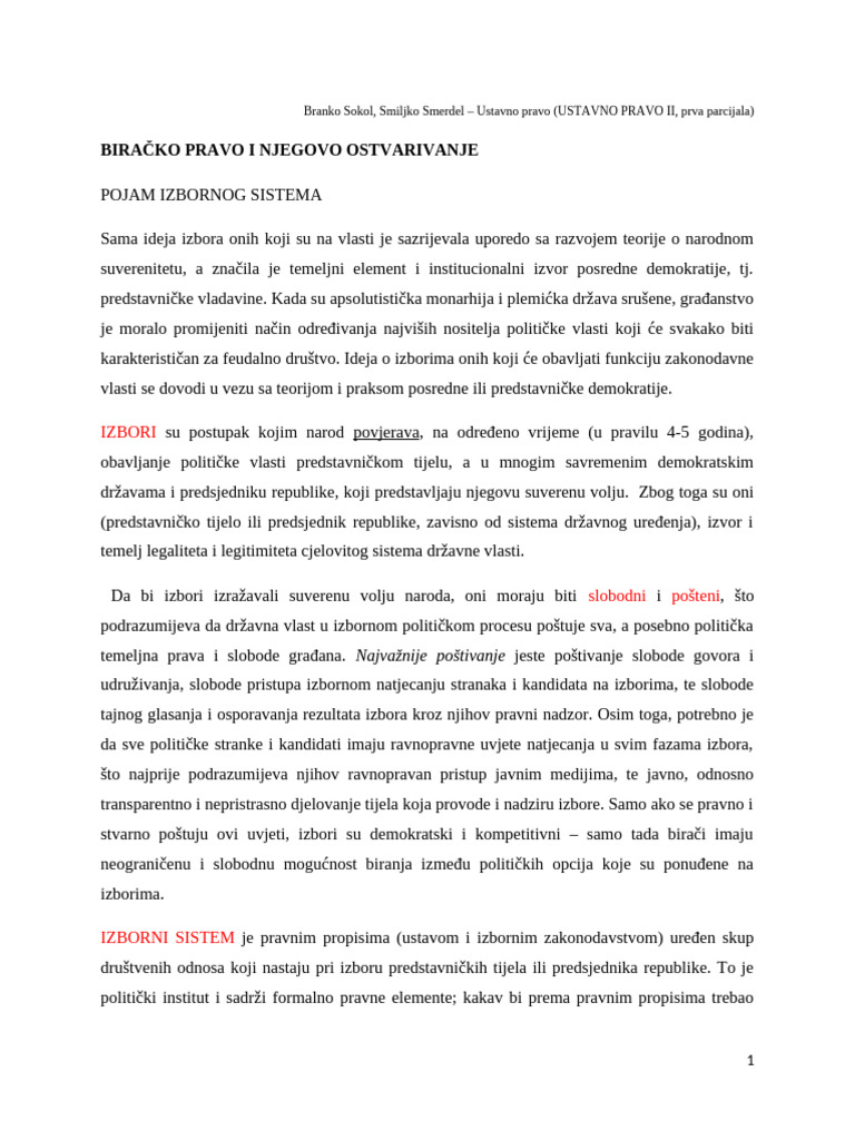 Nikad Završena Skripta Ustav 2 | PDF