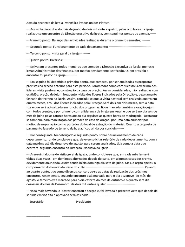 ACTA PIETISTA | PDF | Igreja cristã