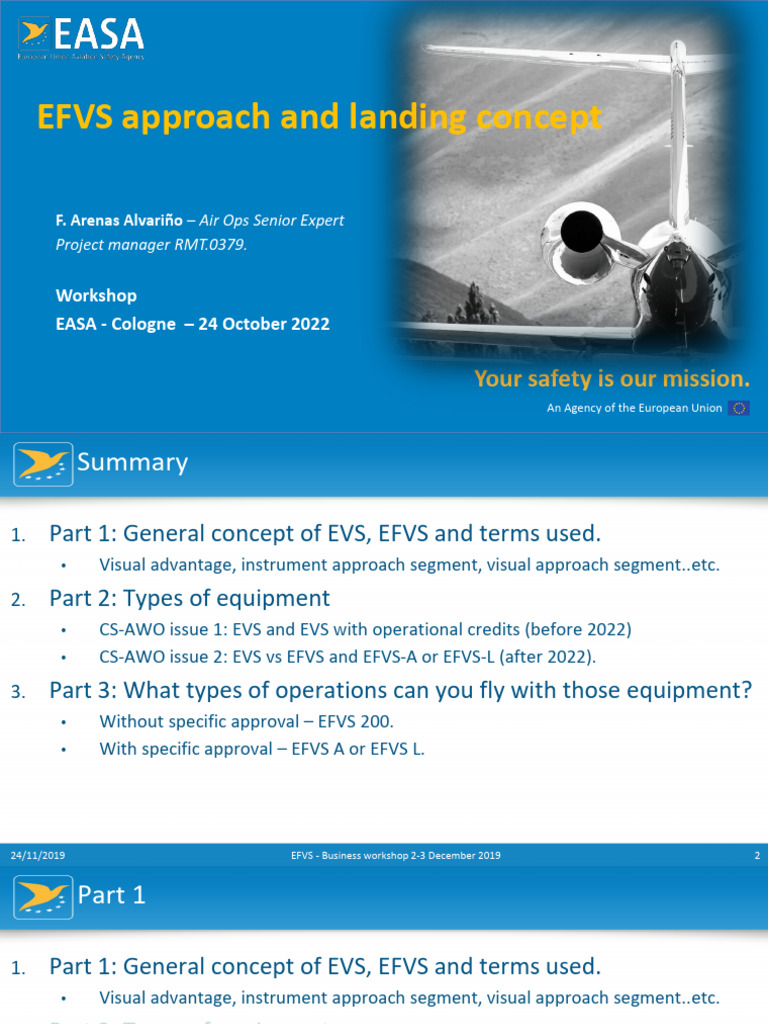 EASA Workshop on EFVS Operations | PDF | Aviation | Measuring Instrument