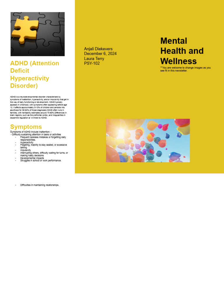 Understanding ADHD: Key Insights | PDF | Attention Deficit Hyperactivity Disorder | Mental Disorder