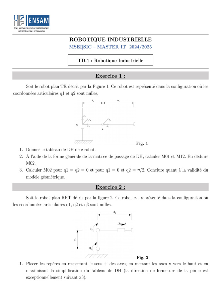 TD1 Robotique | PDF