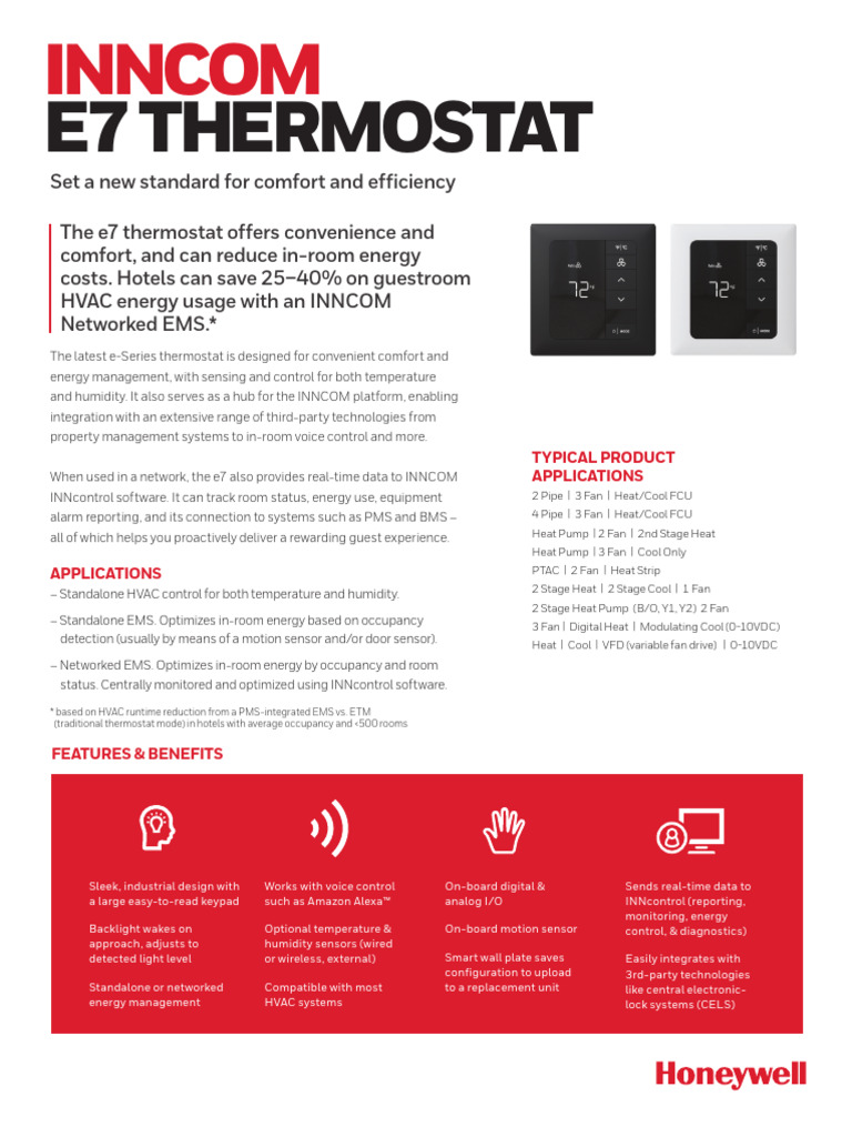 Inncom Grms Guest Room Management System | PDF | Thermostat | Heat Pump